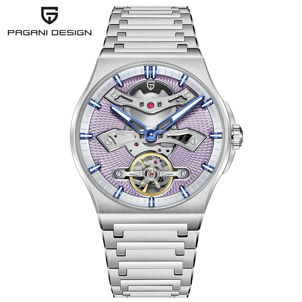 PAGANI DESIGN Automatic Mechanical Stainless Steel Men's Watch 42mm ...