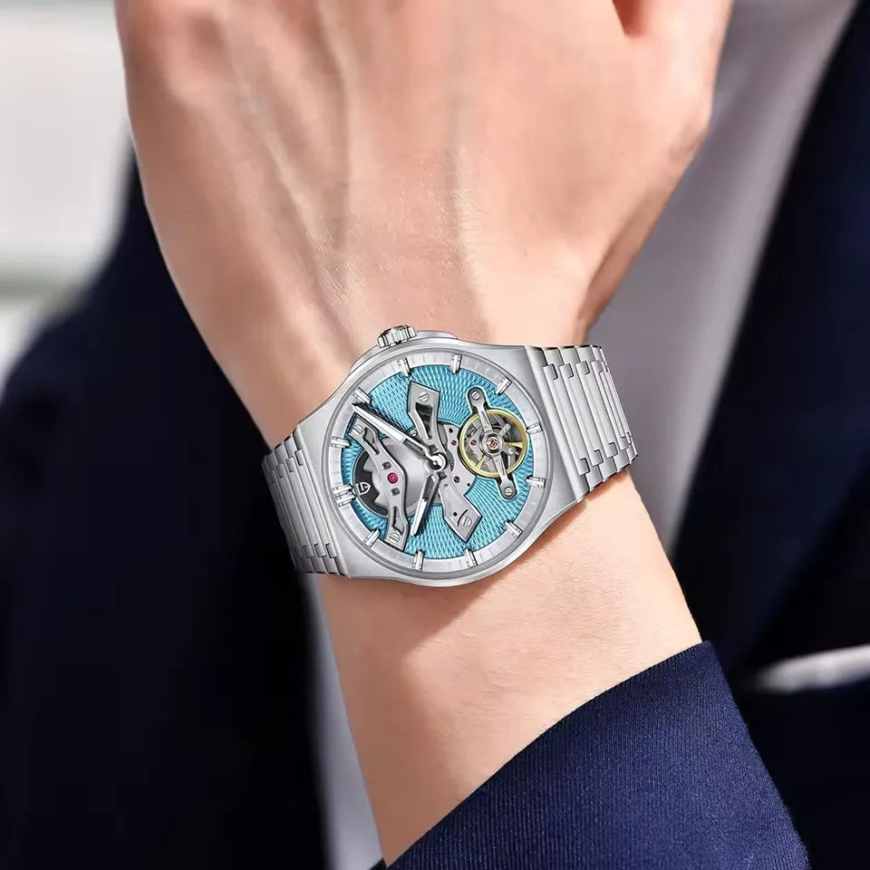 PAGANI DESIGN Automatic Mechanical Stainless Steel Men's Watch 42mm ...